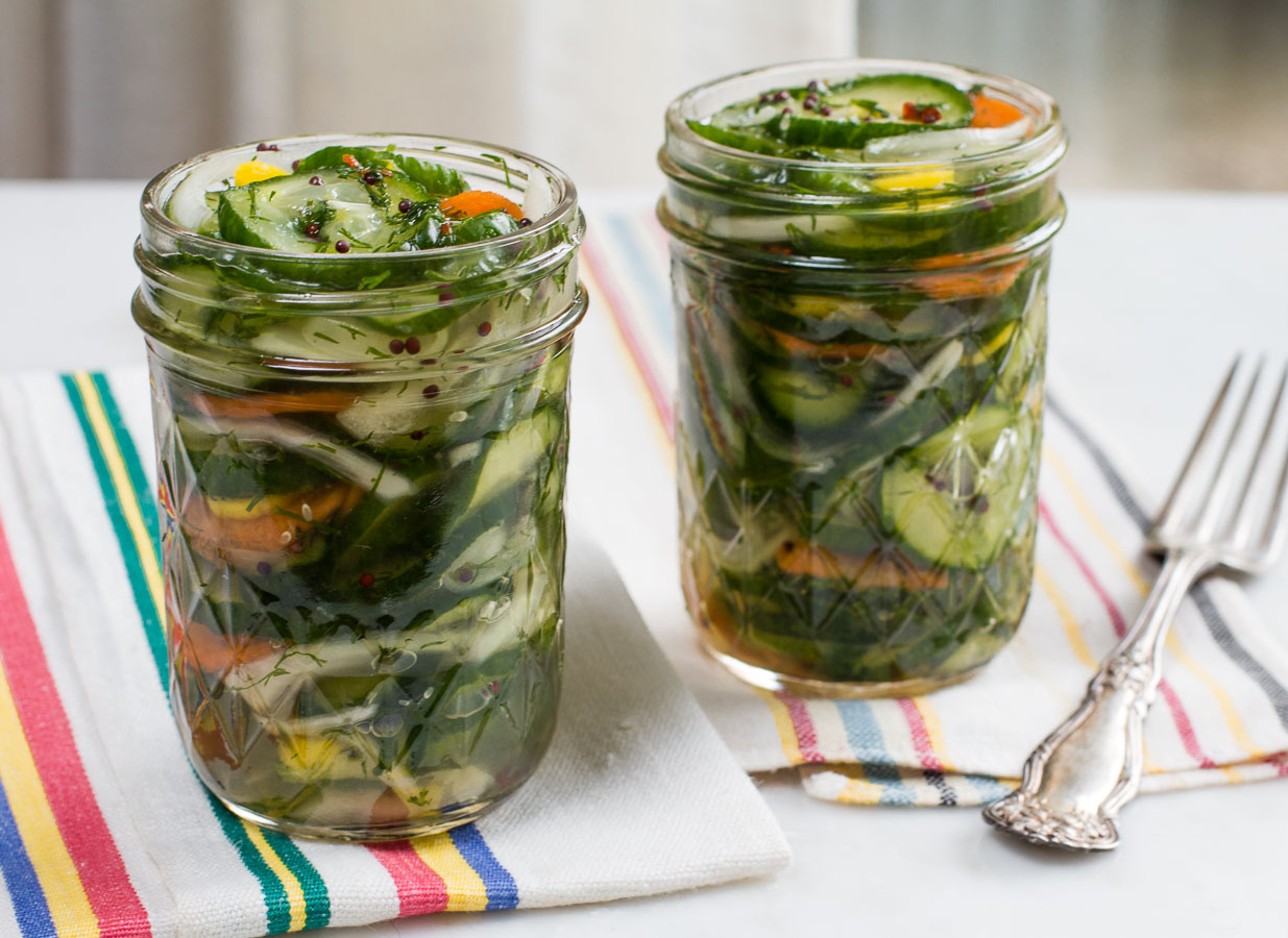 Zesty Quick Dill Refrigerator Pickles - How to Make the Quickest ...