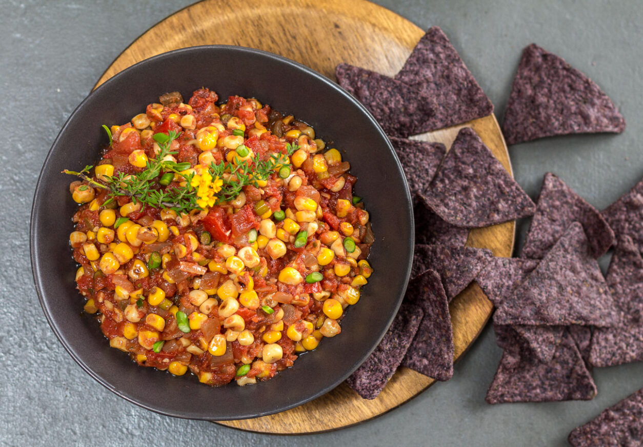 Karen's Fresh Caramelized Corn and Roasted Tomato Salsa - A Zest for Life