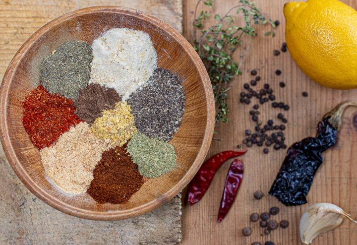 Cajun Seasonings with Blackened Halibut, Dirty Rice and Caper Remoulade ...