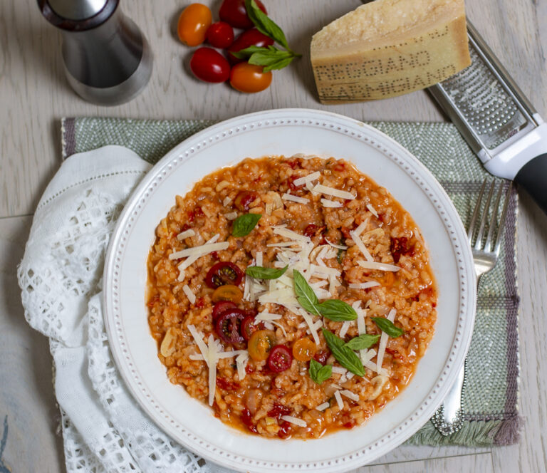 Tomato Risotto - Northern Italian Style - A Zest for Life