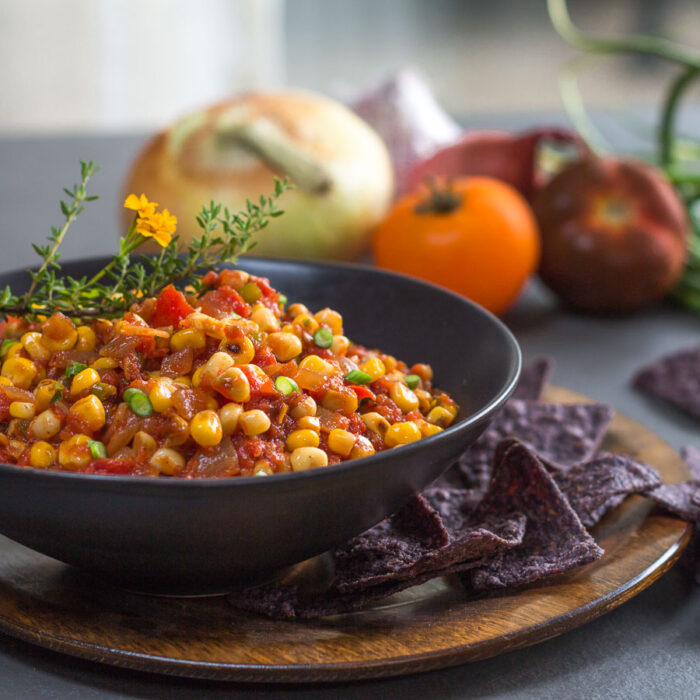 Karen's Fresh Caramelized Corn and Roasted Tomato Salsa - A Zest for Life