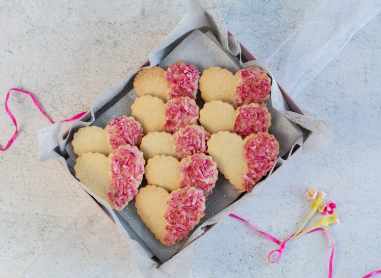 Valentine's Day Treat: Grapefruit Sherbet & Coconut Heart Sablé Cookies ...
