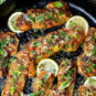Karen's Cajun- Style Blackened Redfish with Summer Herbs in a Cast Iron ...