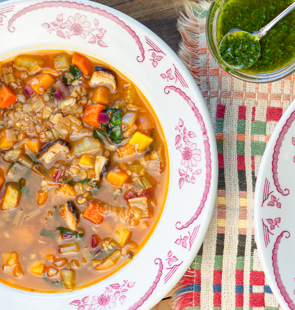 Fabulous Fall Vegetable Soup with Lentils & Buckwheat - A Zest for Life