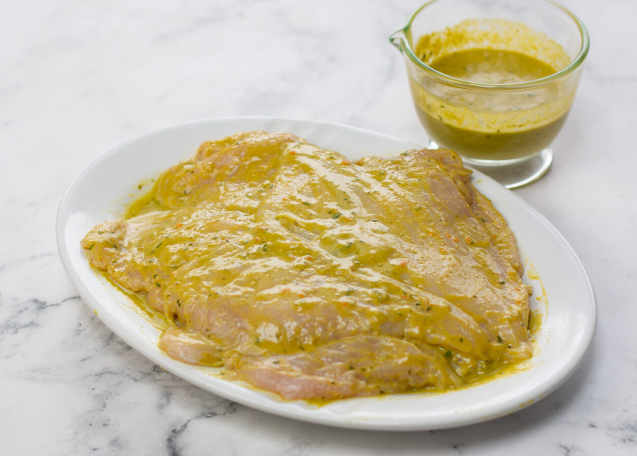 Peruvian Grilled Chicken Paillard with Citrus, Herb & Aji Amarillo ...