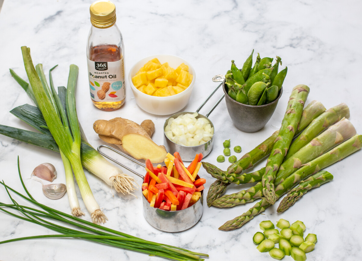 Karen's Spring Vegetable Fried Rice - A Zest for Life