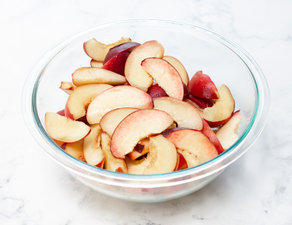 White Peach & Raspberry Cobbler - Buttermilk Drop Biscuits - A Zest for ...