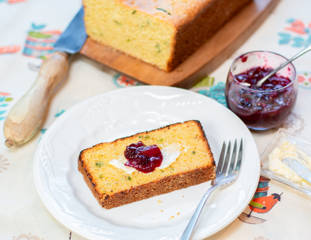 Karen's Cornbread Loaf with Jalapeño - A Zest for Life