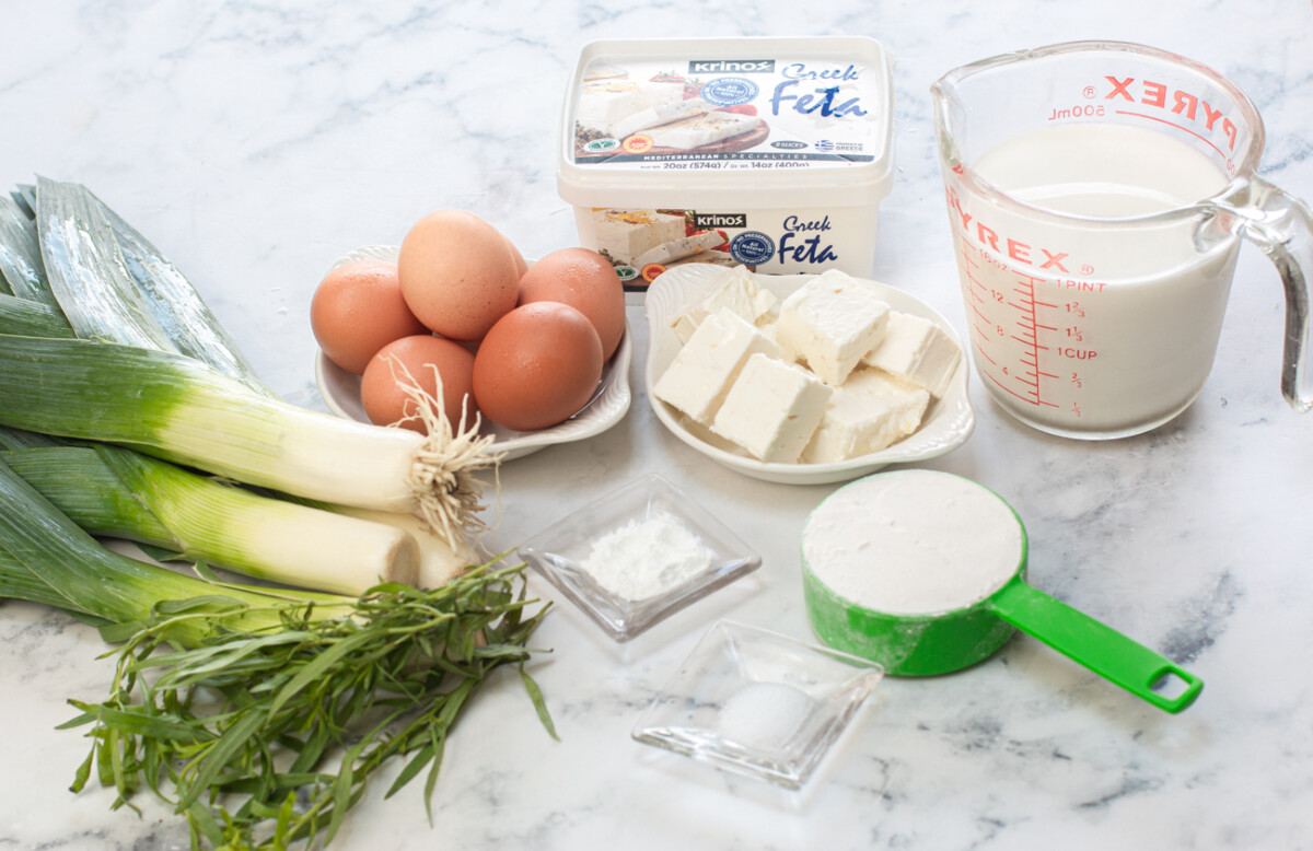 Karen's Leek Pie (quiche) with a "Magic Crust" - A Zest for Life