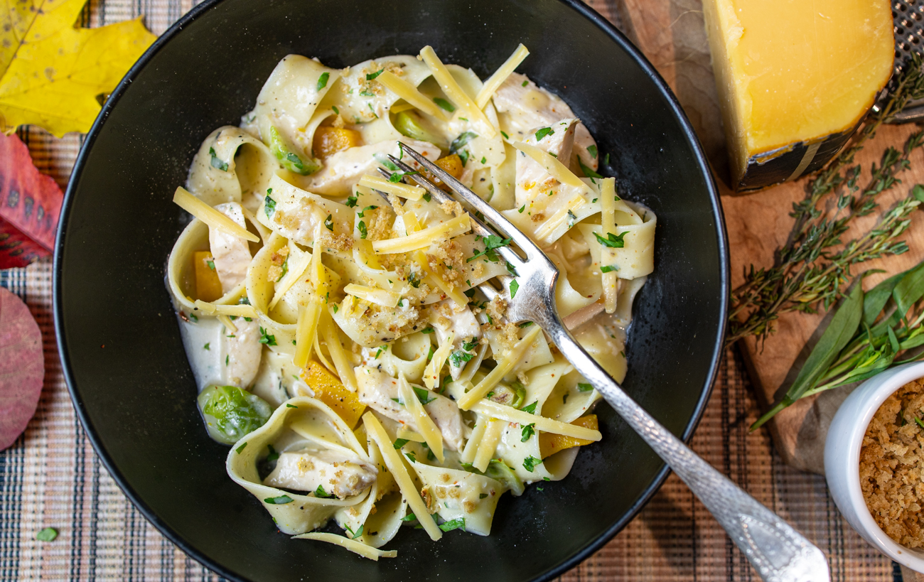 Creamy Turkey Vegetable & Pasta (no cream!) - an after Thanksgiving ...