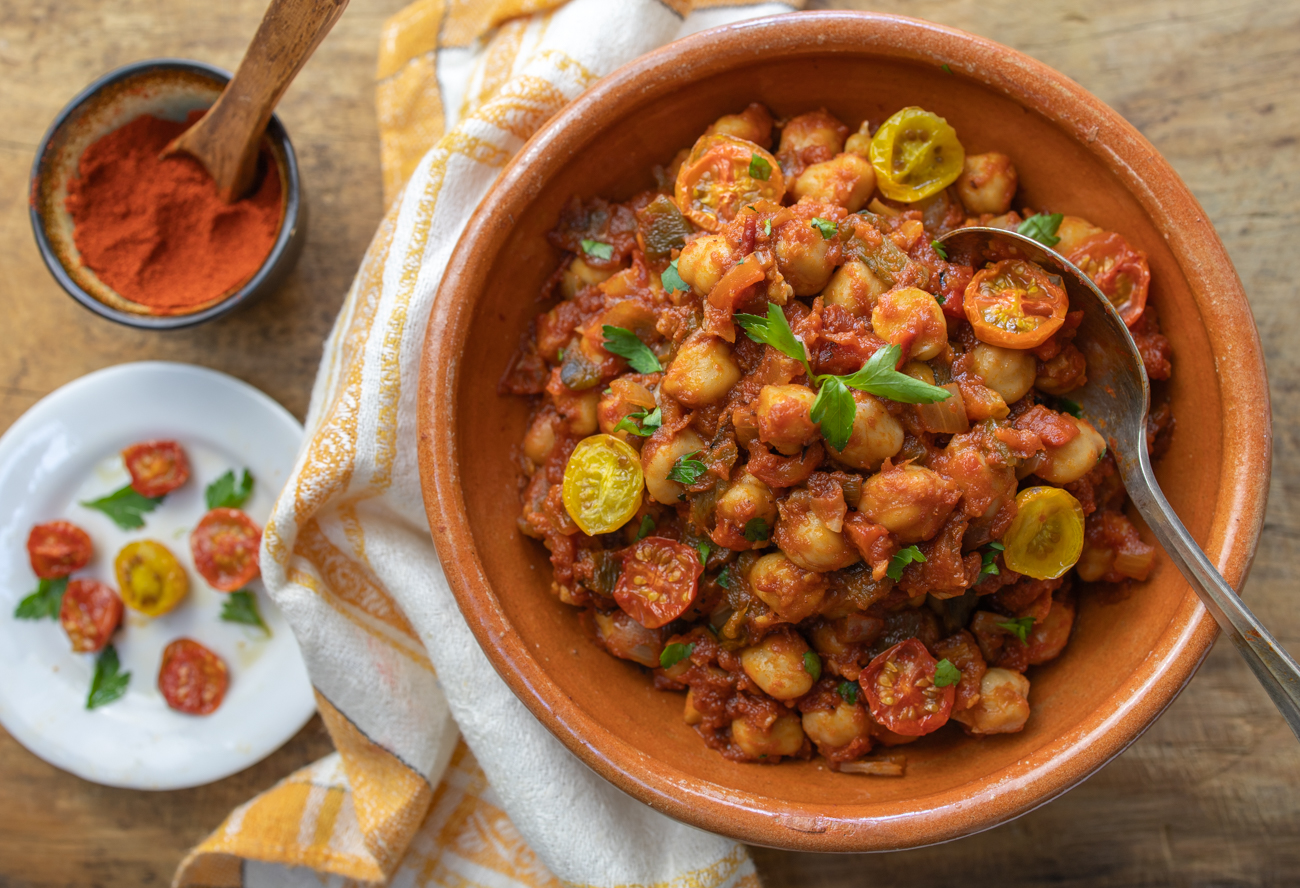 Karen's Spanish Style Chickpea "Baked Beans" - A Zest for Life